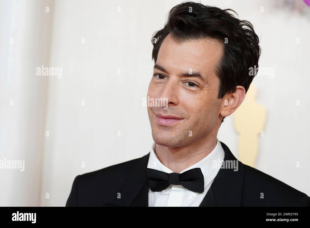 Mark Ronson arrives at the Oscars on Sunday, March 10, 2024, at the ...