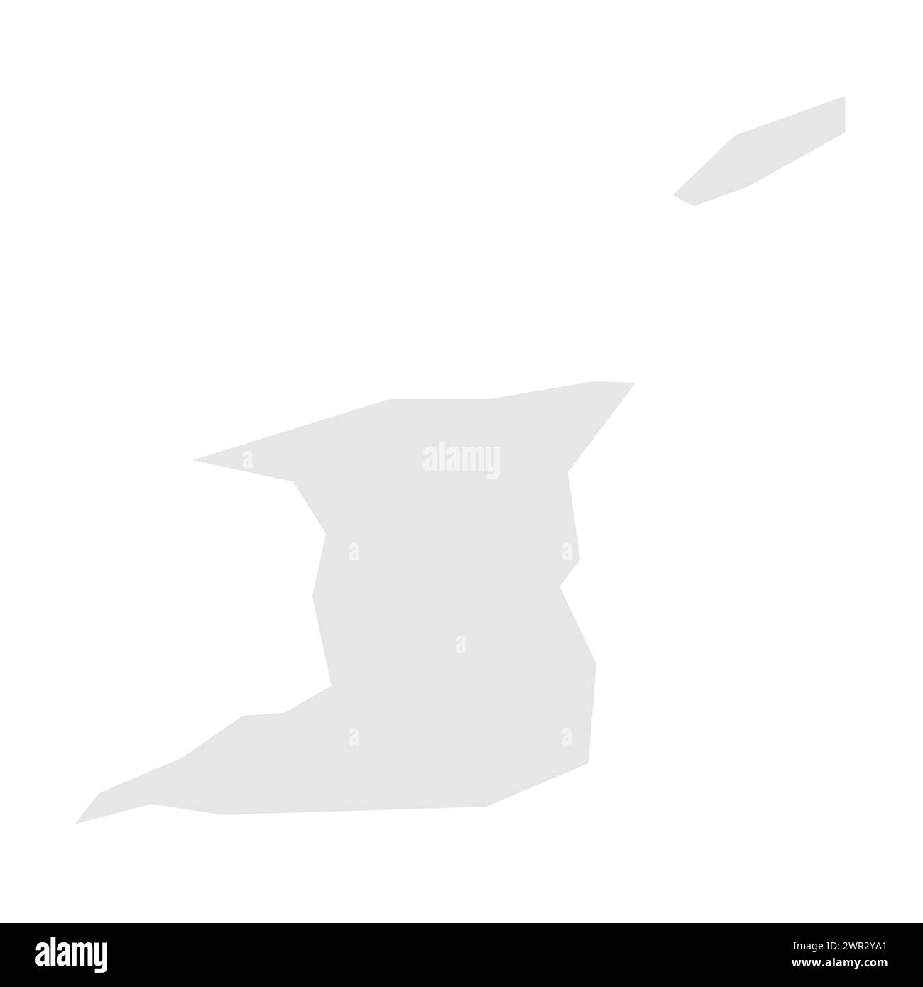 Trinidad map black and white