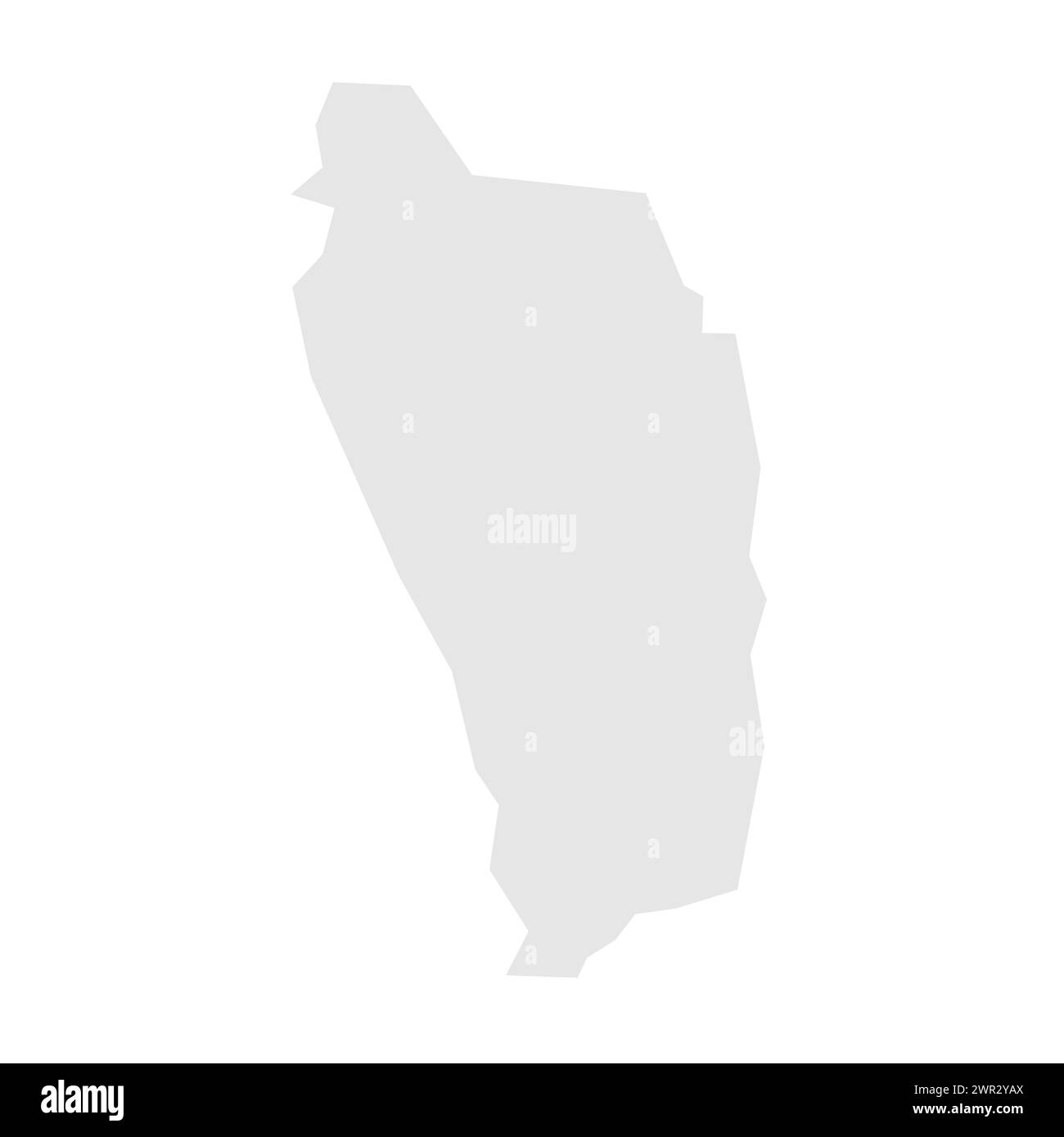 Map of dominica Black and White Stock Photos & Images - Alamy