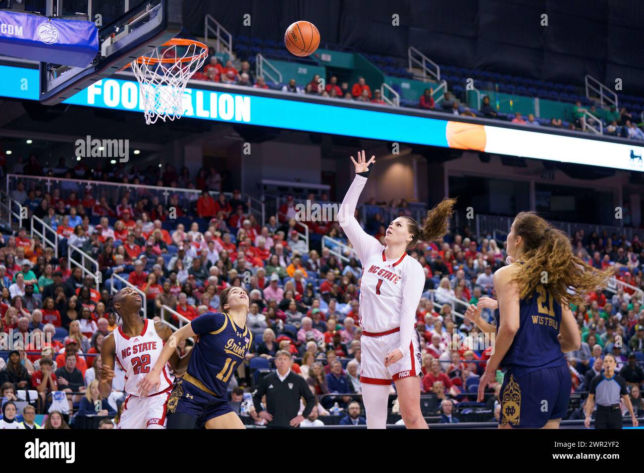 Greensboro, North Carolina, USA. 10th Mar, 2024. NC State center RIVER ...
