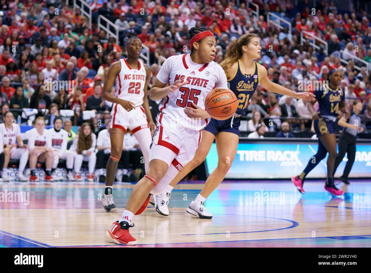 Greensboro, North Carolina, USA. 10th Mar, 2024. NC Stte guard ZOE ...