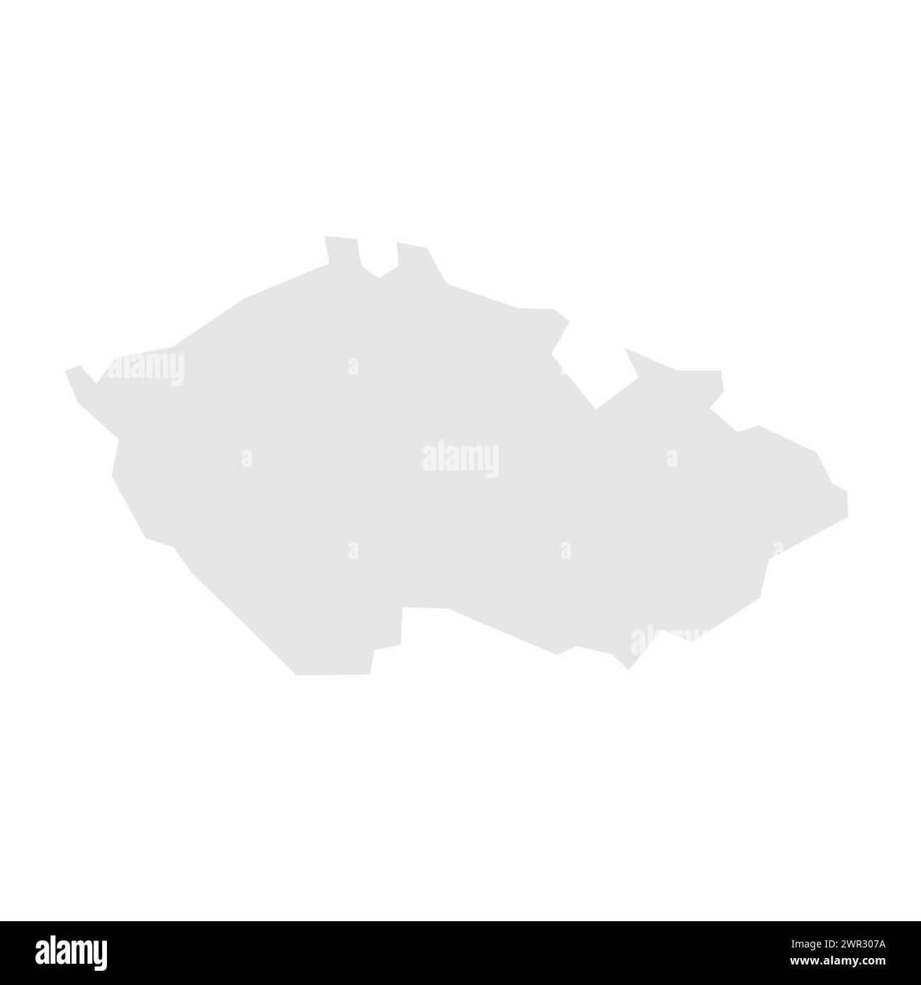 Simplified czech map hi-res stock photography and images - Alamy