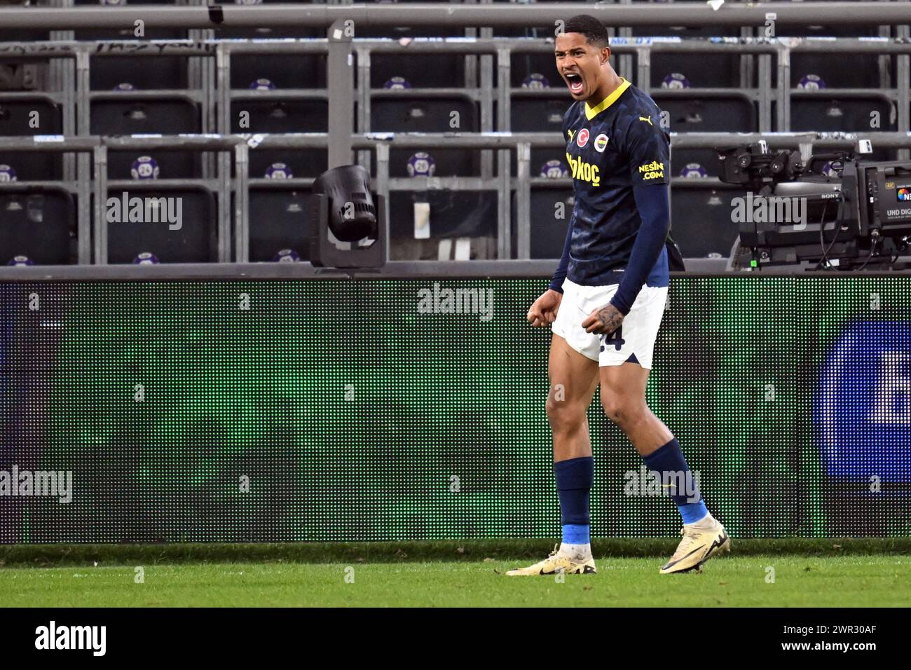 BRUSSELS - Jayden Oosterwolde of Fenerbahce SK during the UEFA Europa ...
