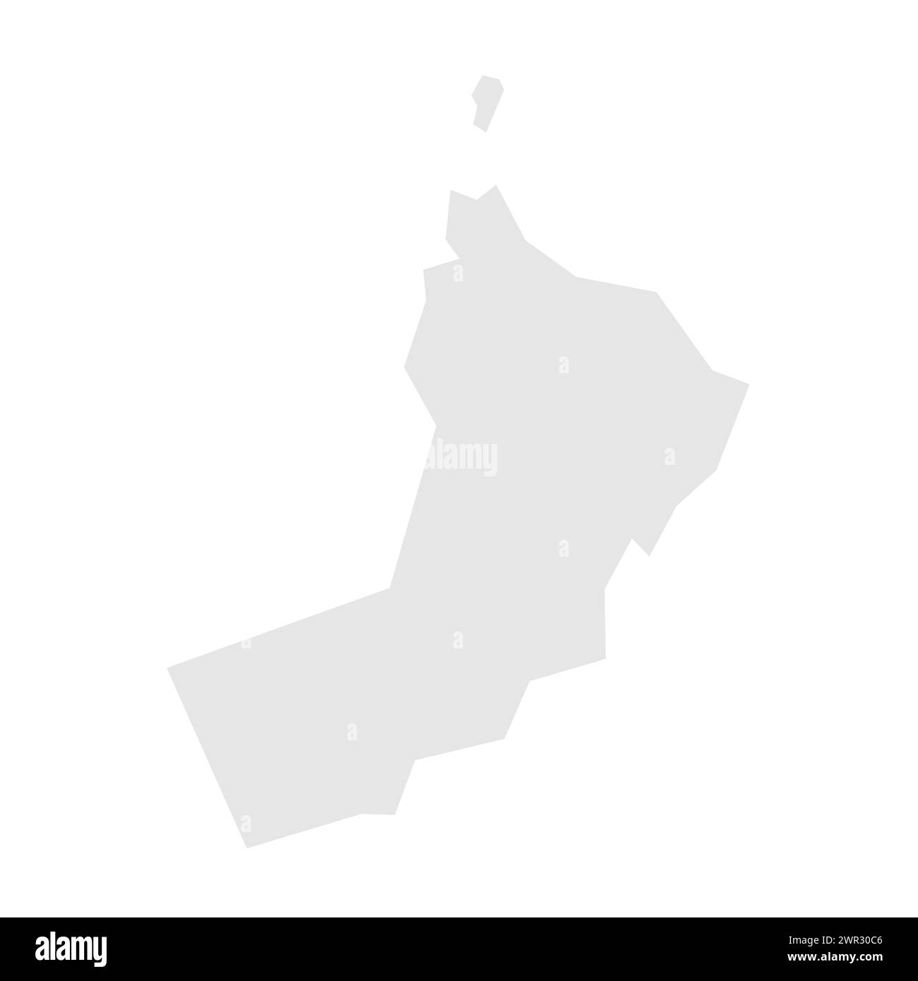 Blank oman map hi-res stock photography and images - Alamy