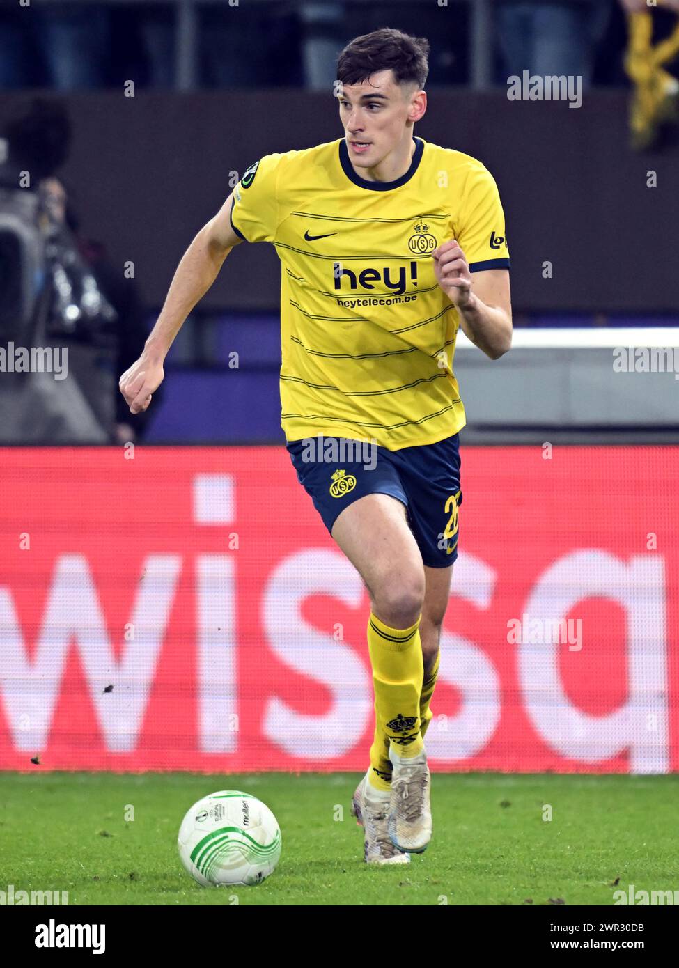 BRUSSELS - Ross Sykes of Royale Union Saint-Gilloise during the UEFA ...