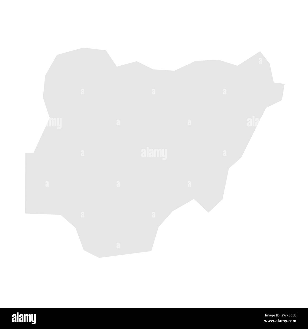 Nigerian map Black and White Stock Photos & Images - Alamy