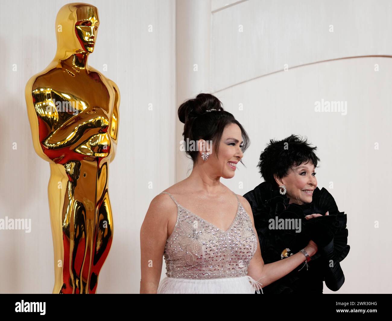 Fernanda Luisa Gordon, left, and Rita Moreno arrive at the Oscars on ...