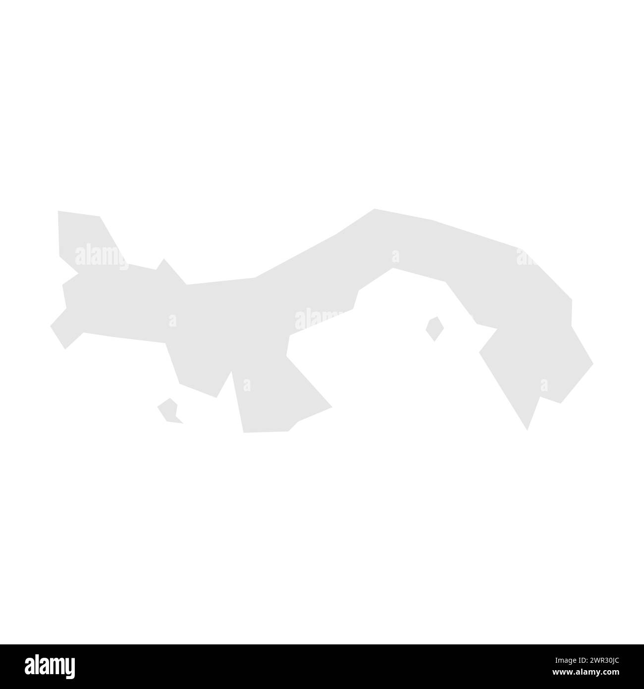 Blank panama map Black and White Stock Photos & Images - Alamy