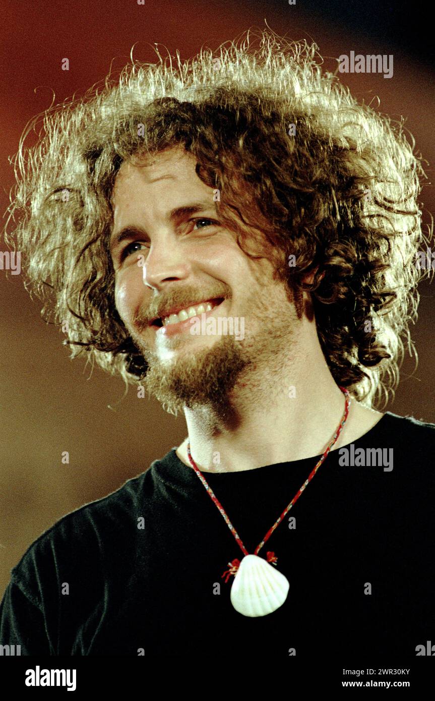 Napoli Italy 02/09/1997:: Jovanotti,Italian singer, during the ...