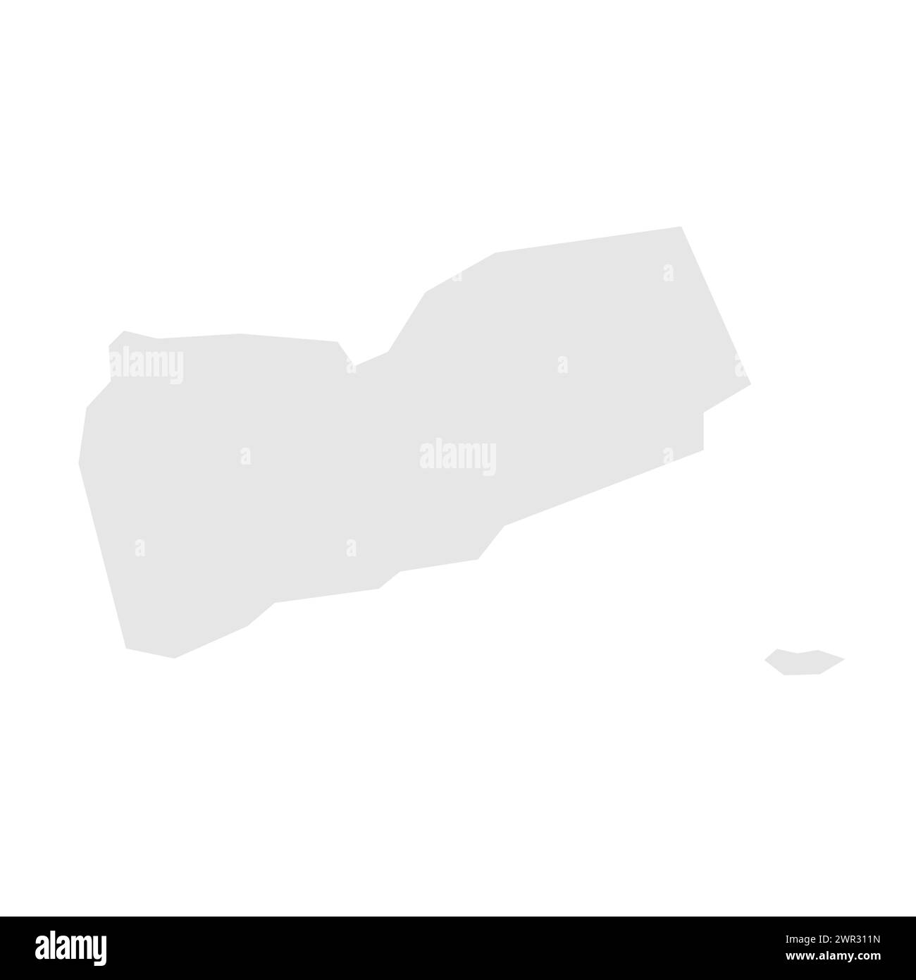 Blank yemen map hi-res stock photography and images - Alamy