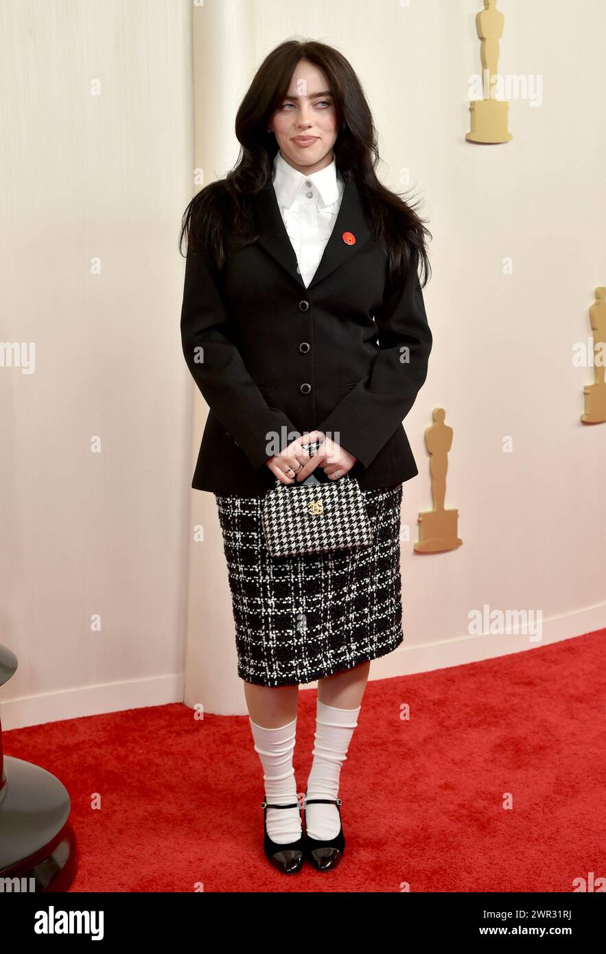 Billie Eilish arrives at the Oscars on Sunday, March 10, 2024, at the ...