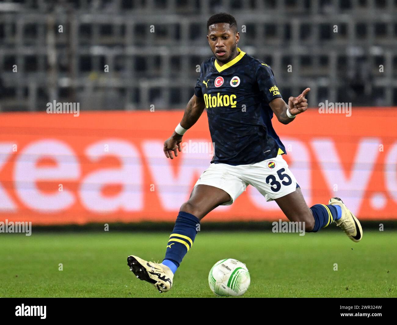 BRUSSELS - Fred of Fenerbahce SK during the UEFA Europa League round of ...