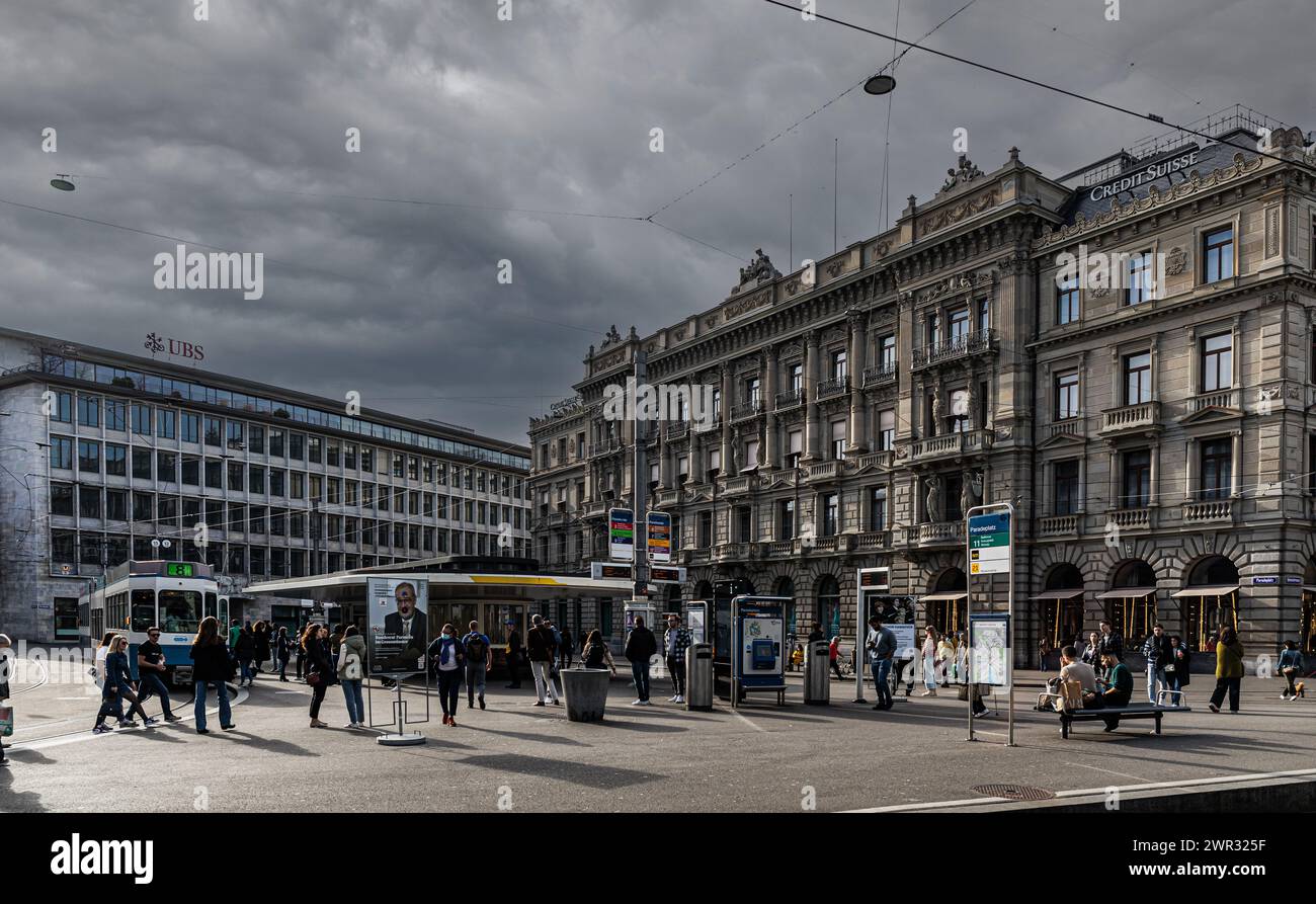 Paradeplatz zurich paradeplatz hi-res stock photography and images - Alamy