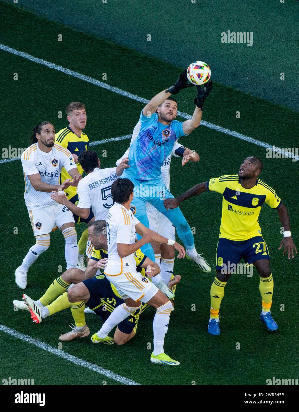 Nashville, Tennessee, USA. 10th Mar, 2024. Los Angeles Galaxy ...