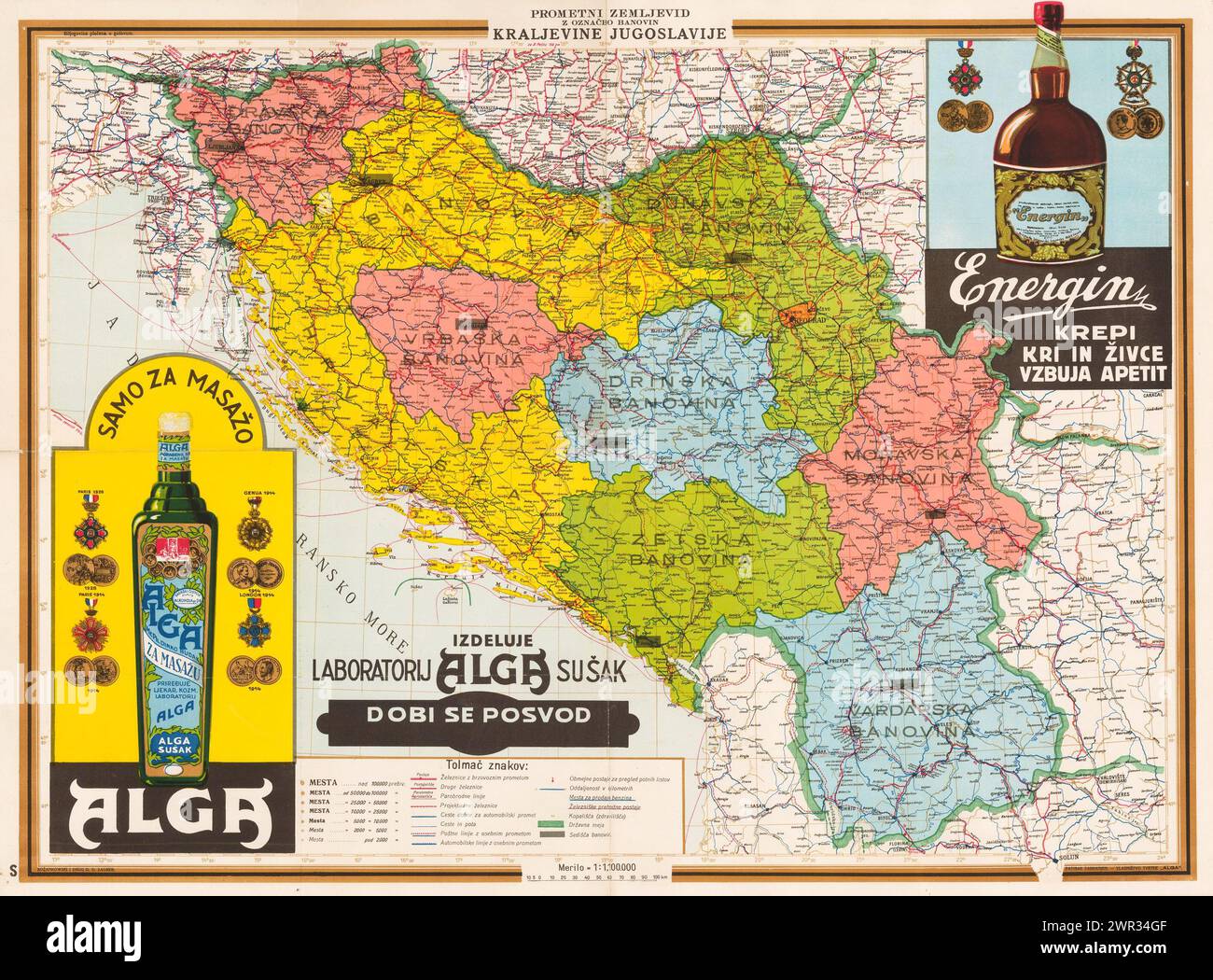 kingdom of yugoslavia map