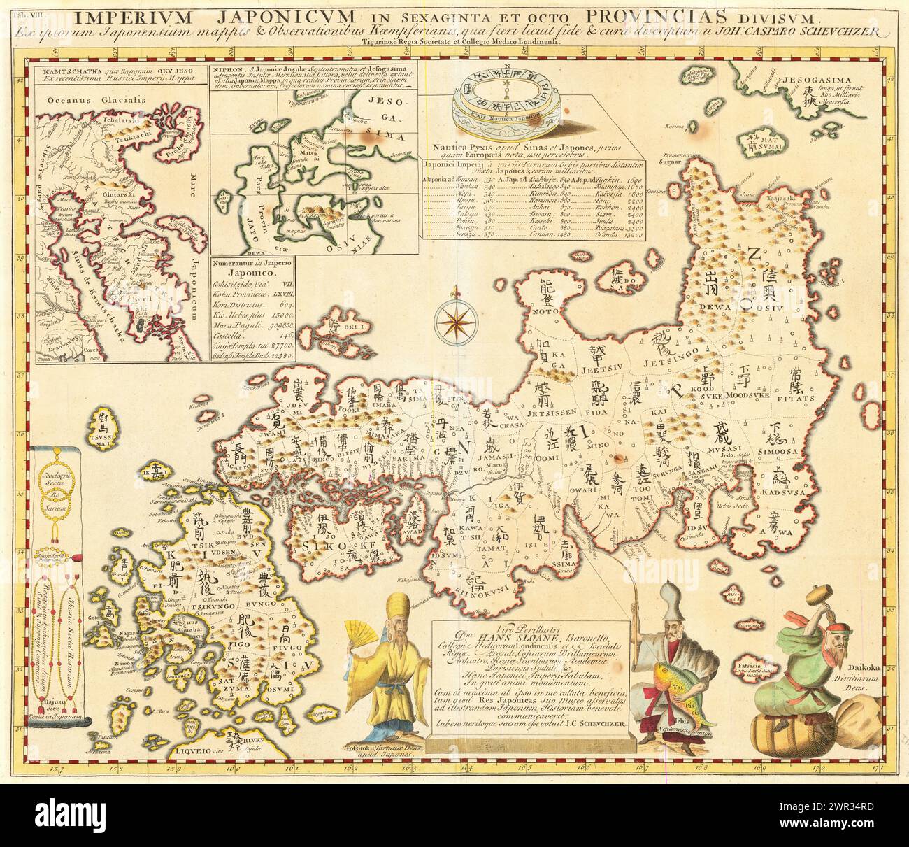 1727 map japan hi-res stock photography and images - Alamy