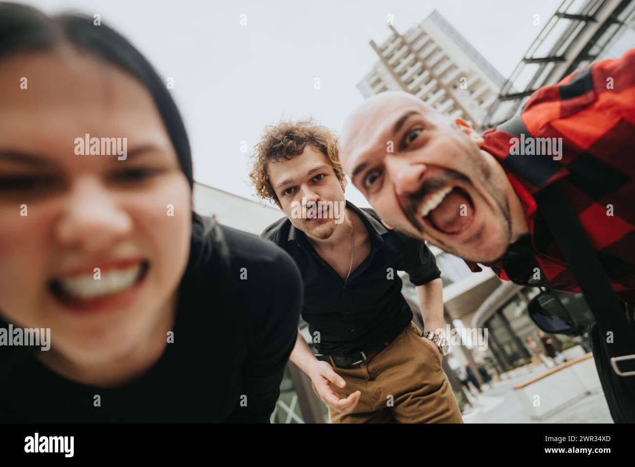 Group young colleagues sharing hi-res stock photography and images - Alamy
