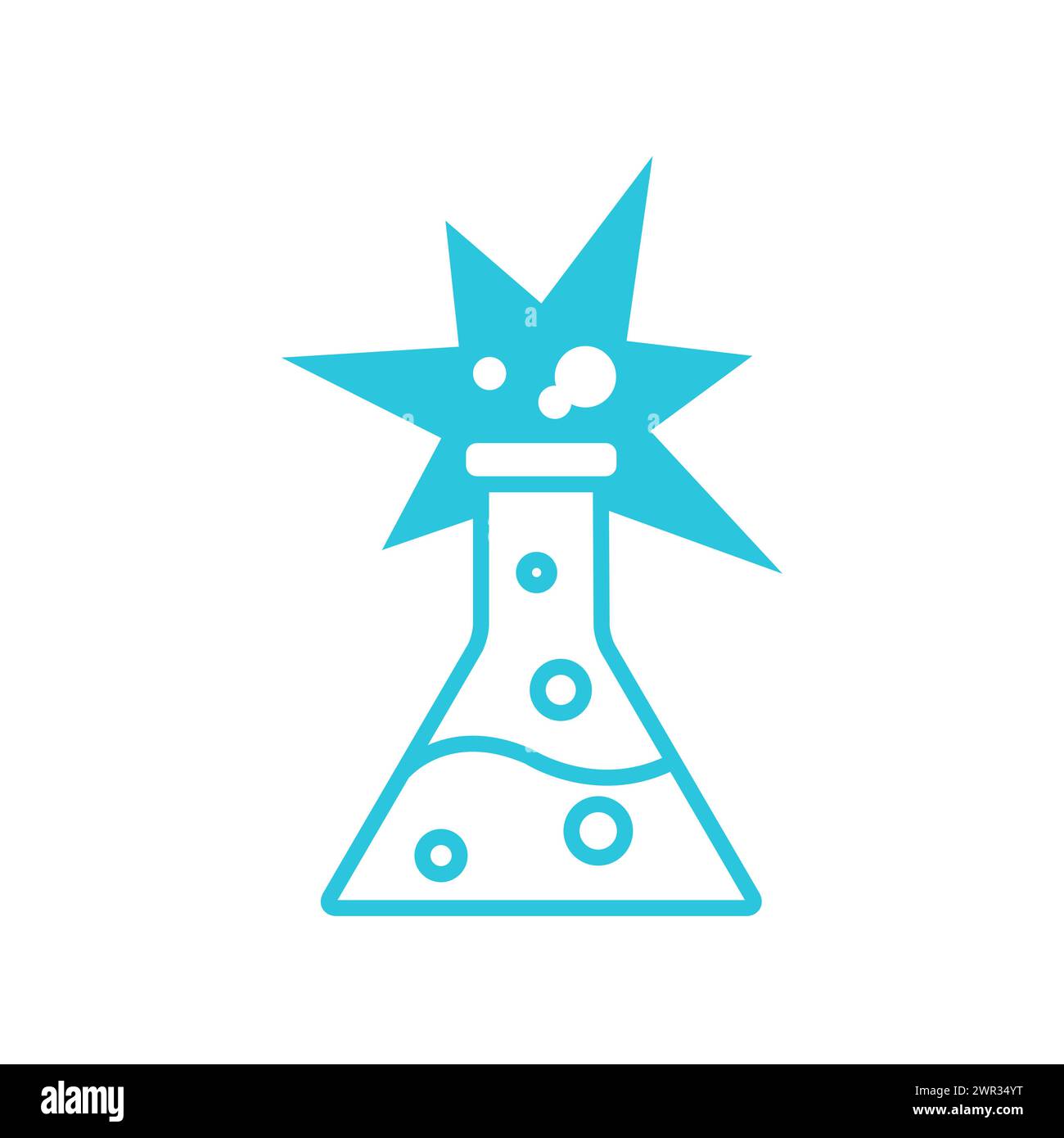 Chemistry experiment explosion Stock Vector Images - Alamy