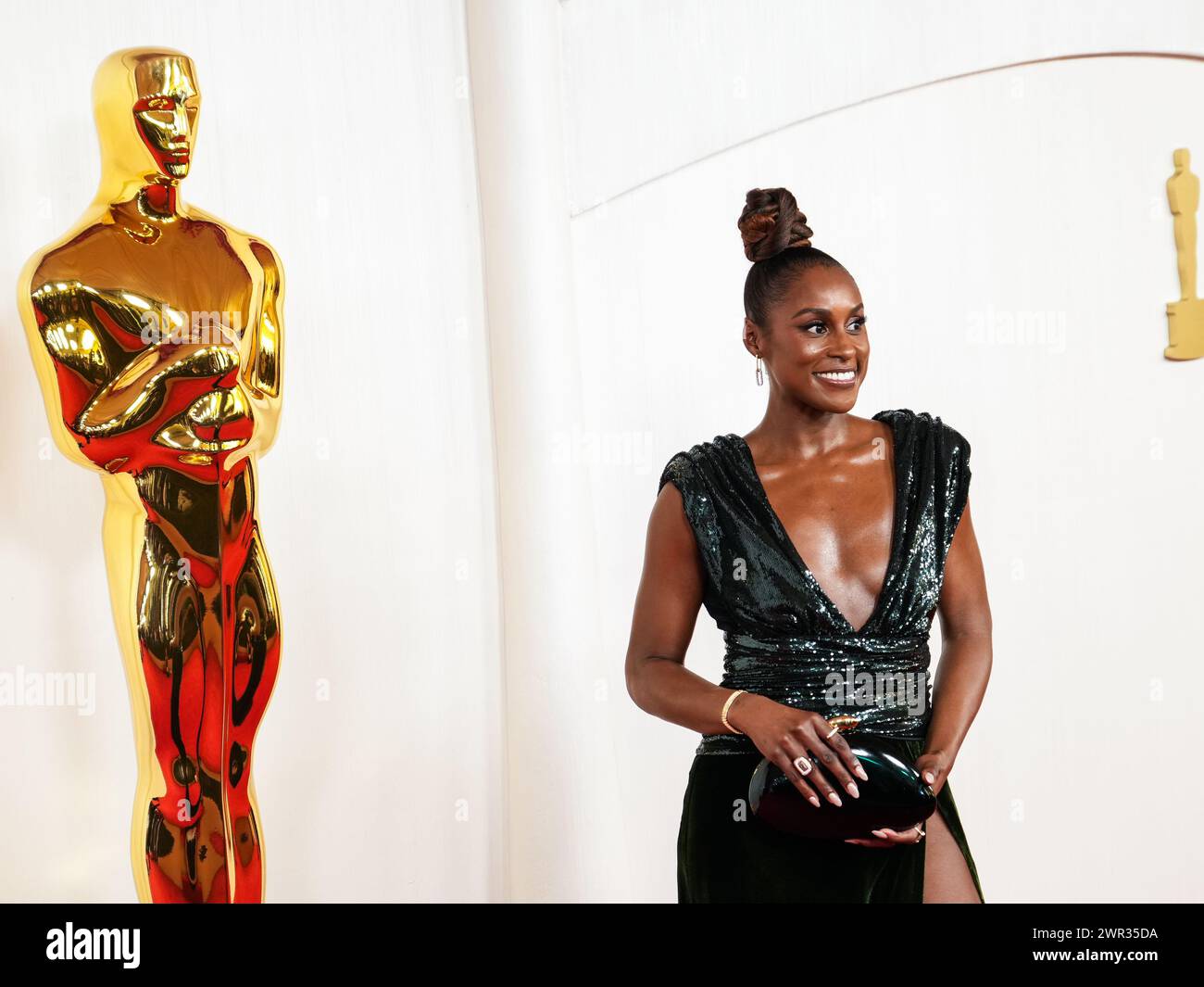 Los Angeles, USA. 10th Mar, 2024. Issa Rae walking on the red carpet at ...