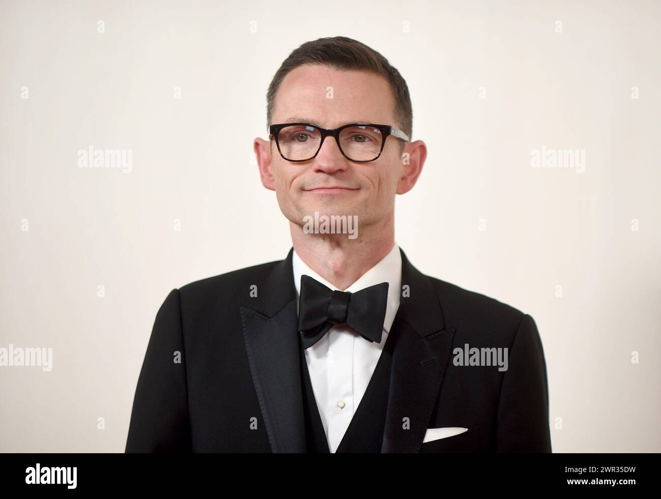 Derl McCrudden arrives at the Oscars on Sunday, March 10, 2024, at the ...