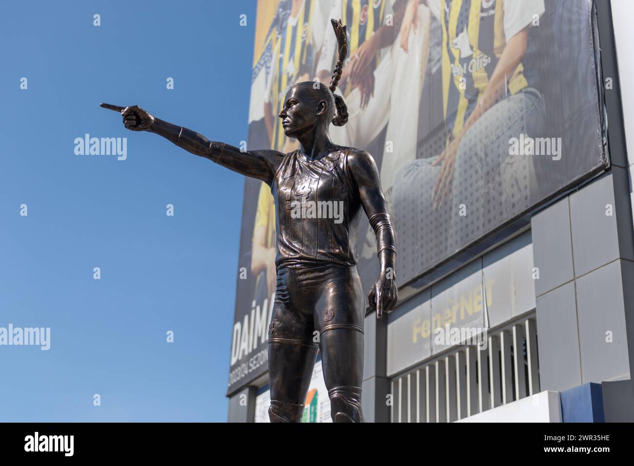 ISTANBUL, TURKEY - MARCH 10, 2023: Legend Fenerbahce volleyball player ...