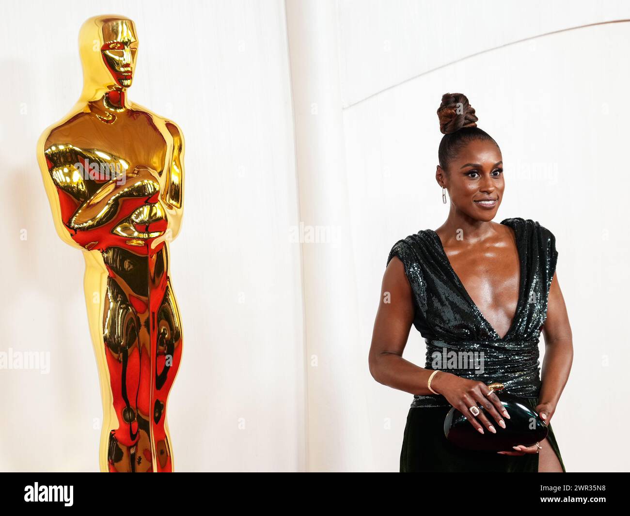 Los Angeles, USA. 10th Mar, 2024. Issa Rae walking on the red carpet at ...