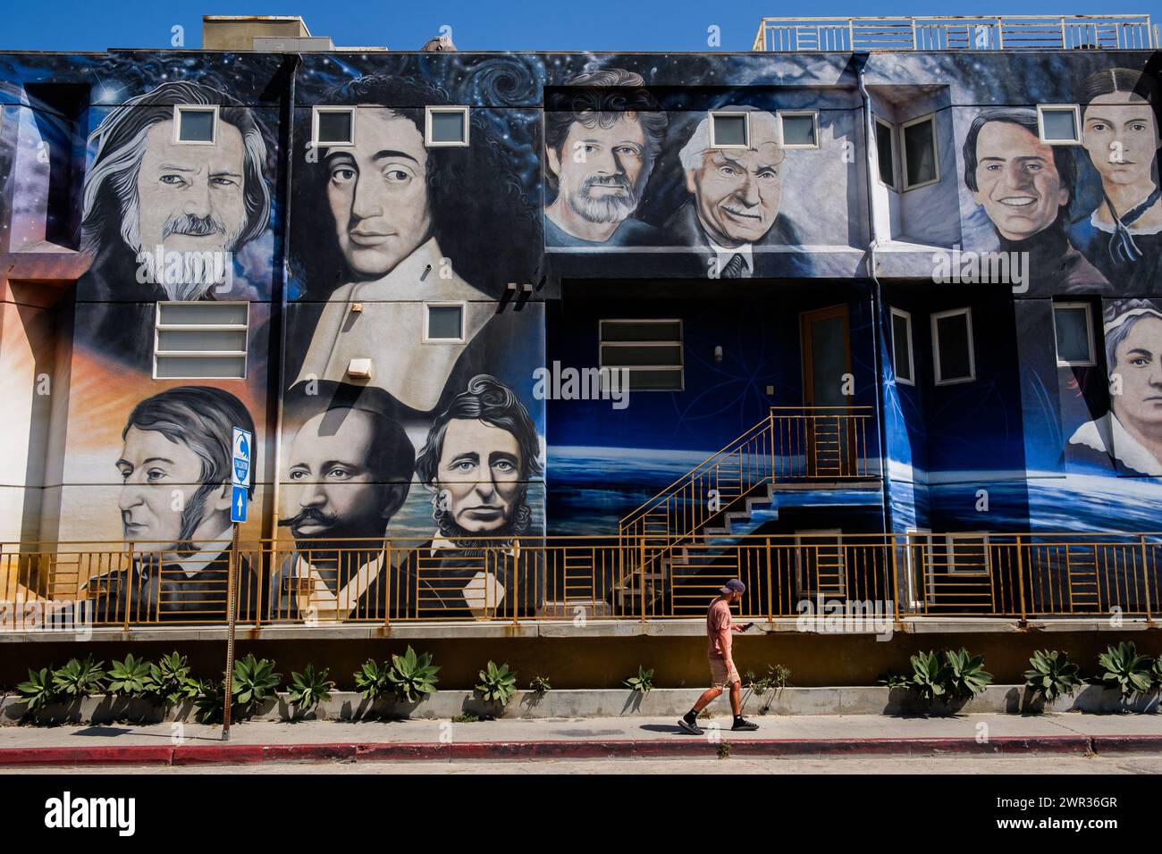 Luminaries of Pantheism mural in Venice Beach, California, USA, street ...