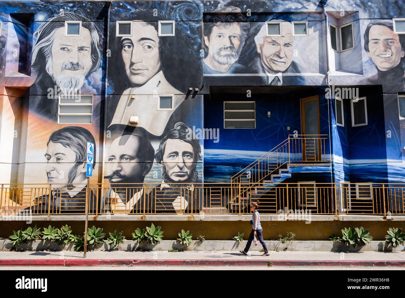 Luminaries of Pantheism mural in Venice Beach, California, USA, street ...