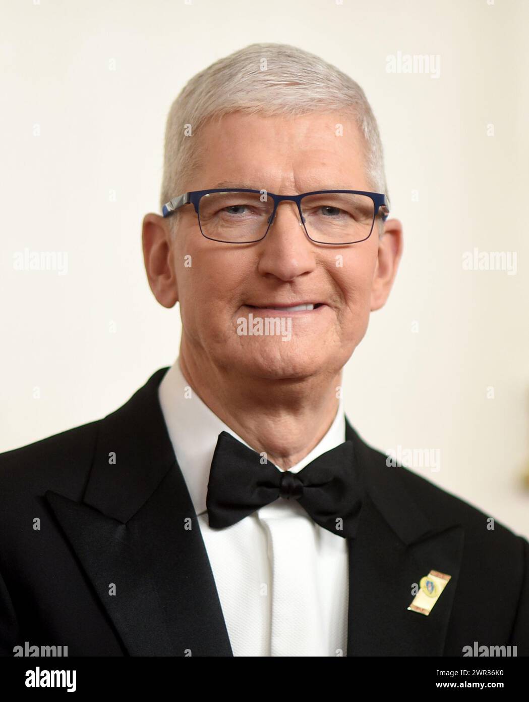 Tim Cook arrives at the Oscars on Sunday, March 10, 2024, at the Dolby ...