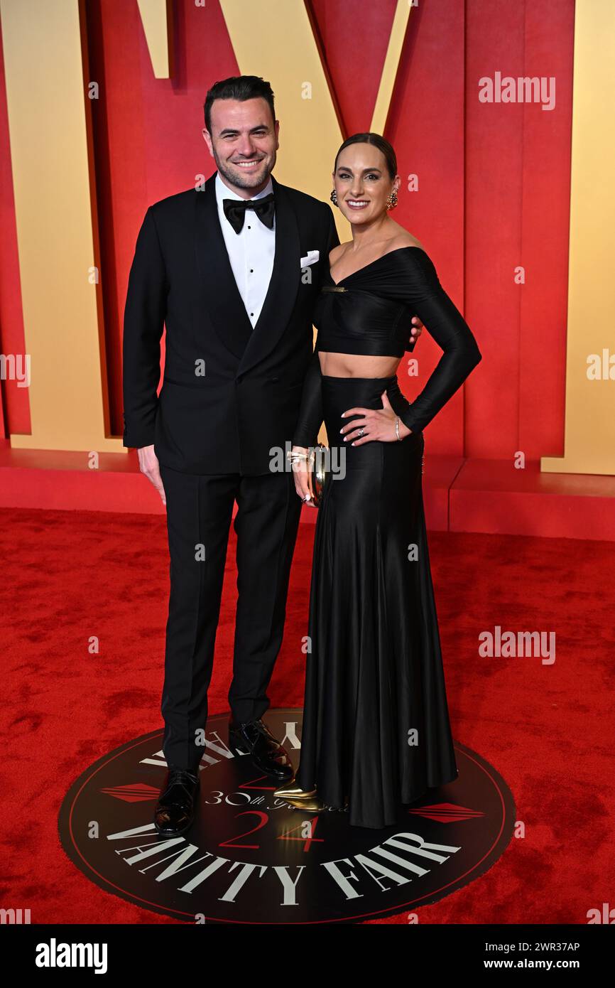 Ben Winston and Meredith Winston attending the Vanity Fair Oscar Party ...