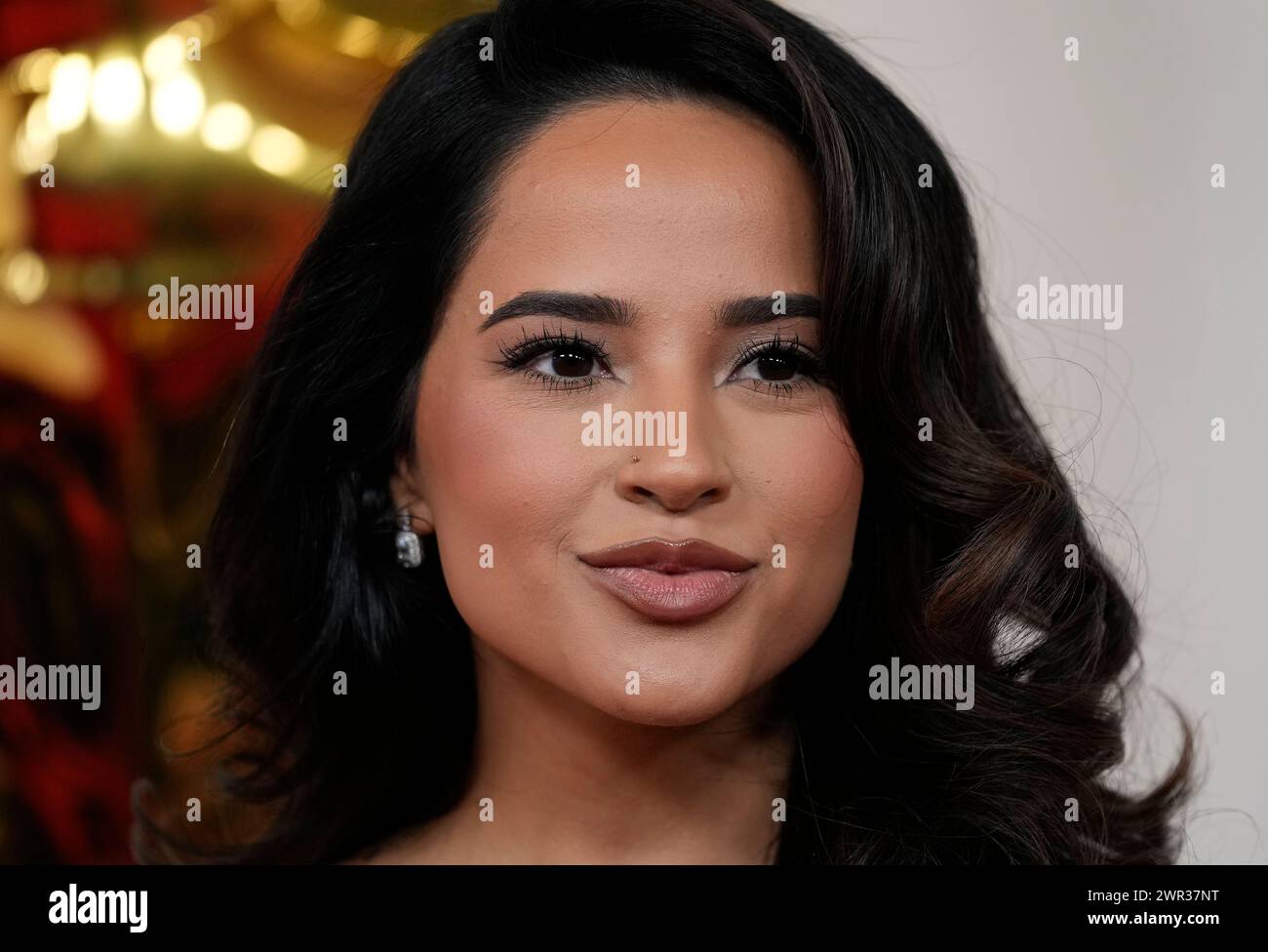 Becky G arrives at the Oscars on Sunday, March 10, 2024, at the Dolby ...