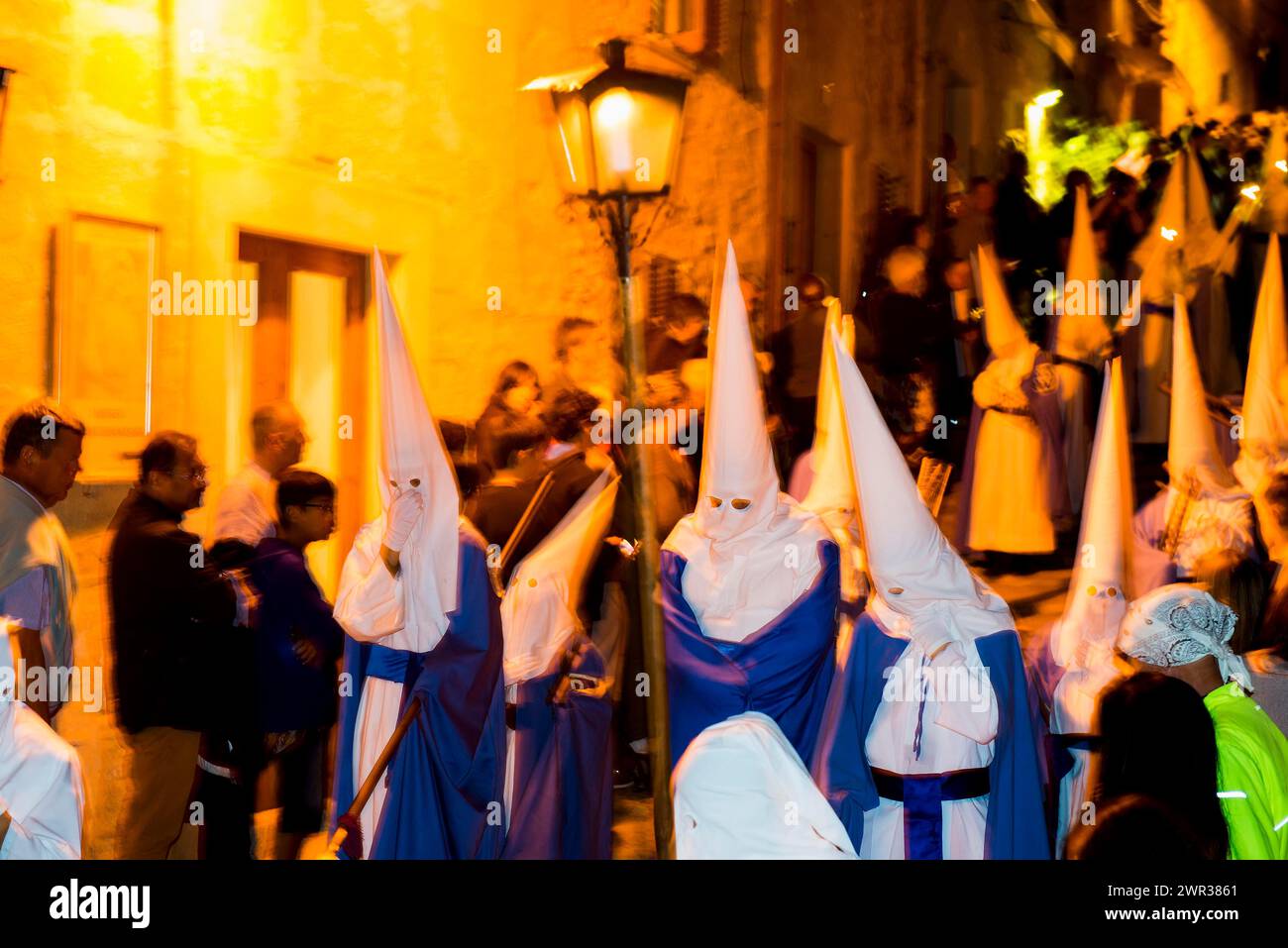 Penitents, Nazarenos, Semana Santa, Procession, Good Friday, Pollenca ...