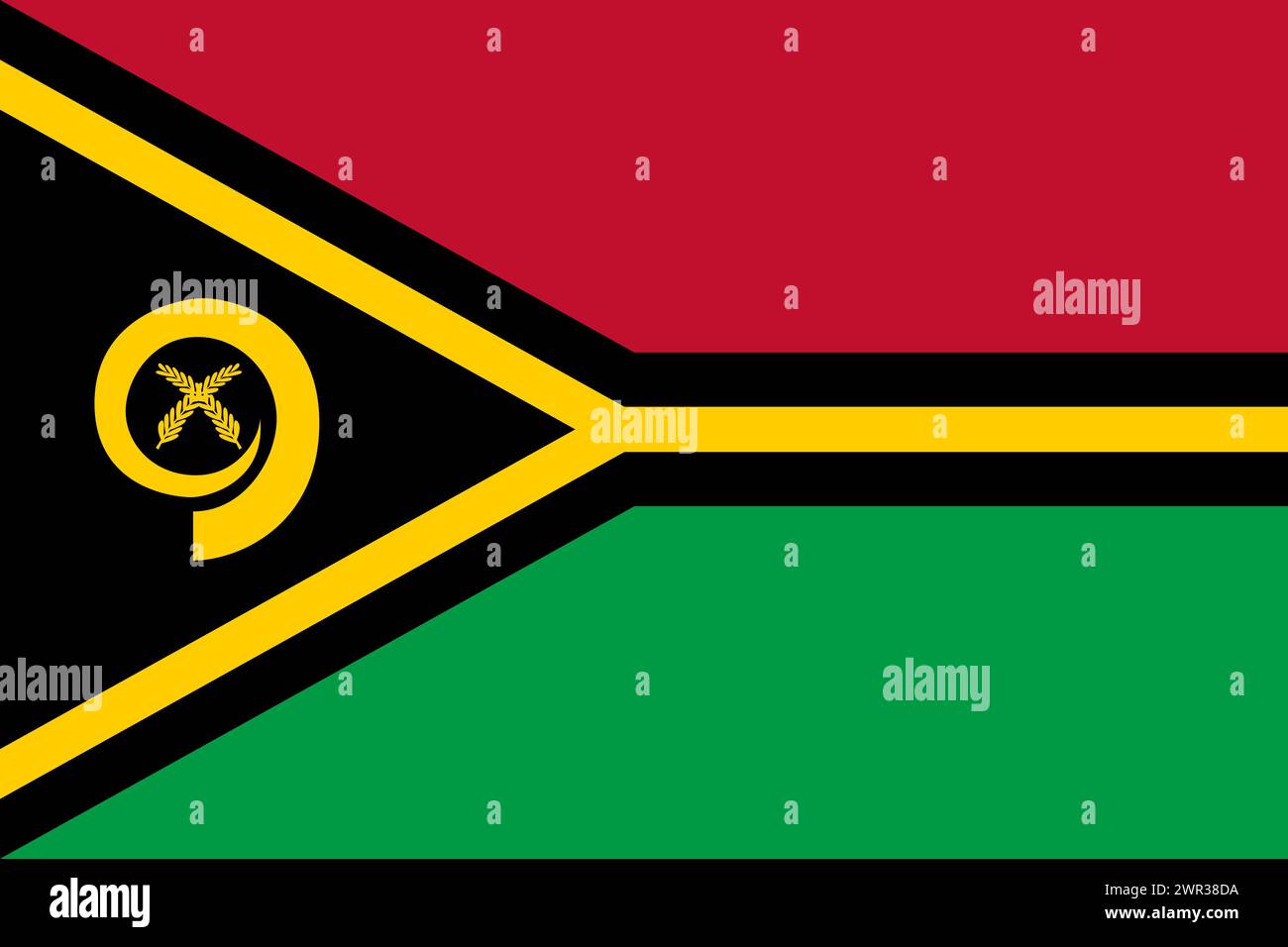 Vanuatu vector flag in official colors and 3:2 aspect ratio Stock ...