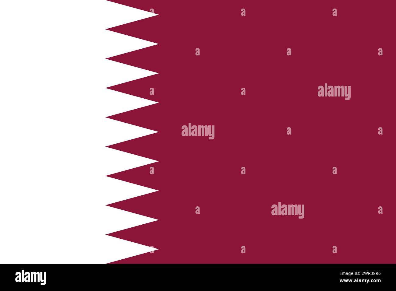 Qatar vector flag in official colors and 3:2 aspect ratio Stock Vector ...