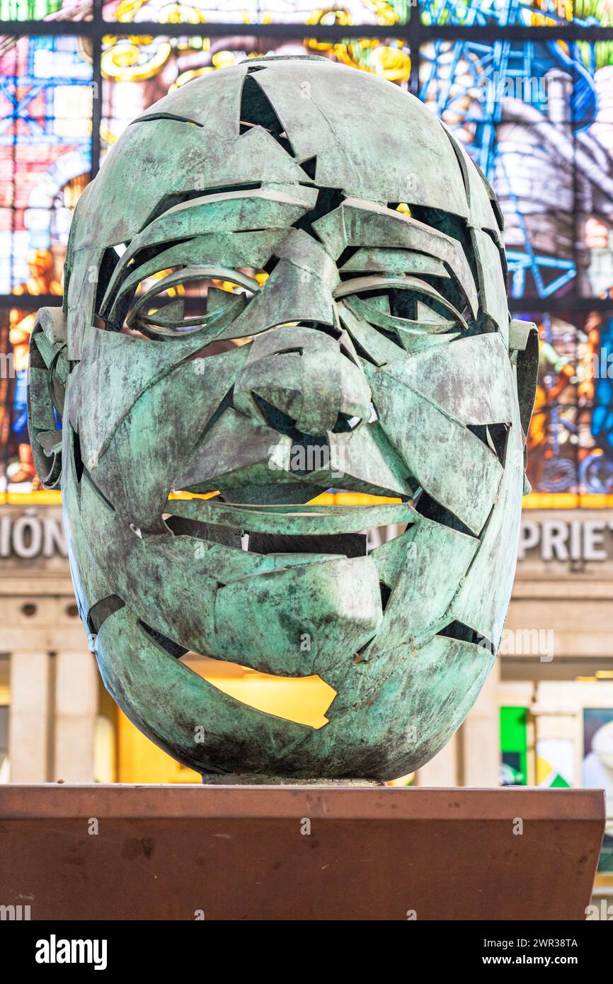 interior of the Abando Idalecio Prieto railway station, highlighting a ...