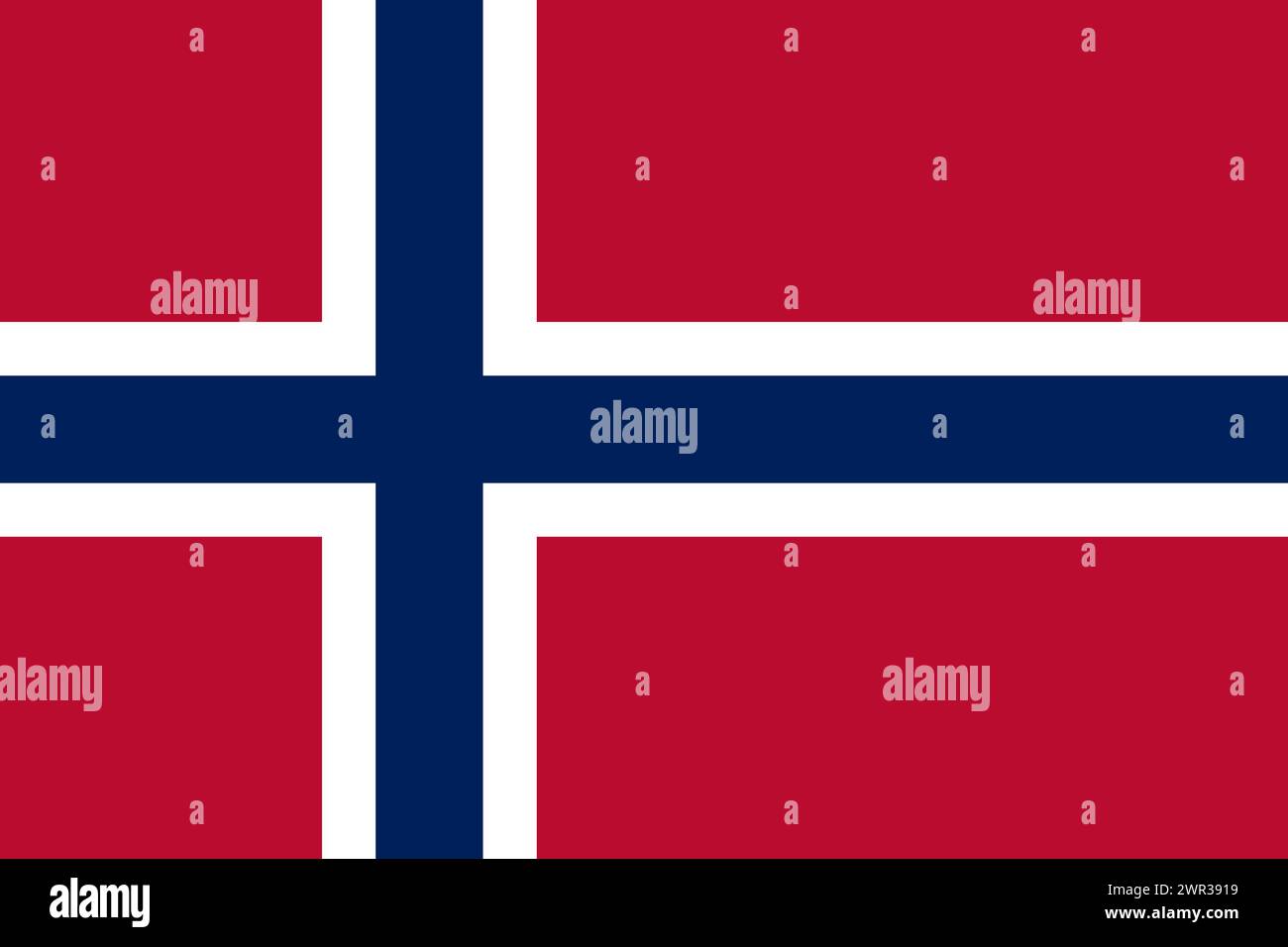 Norway vector flag in official colors and 3:2 aspect ratio Stock Vector ...
