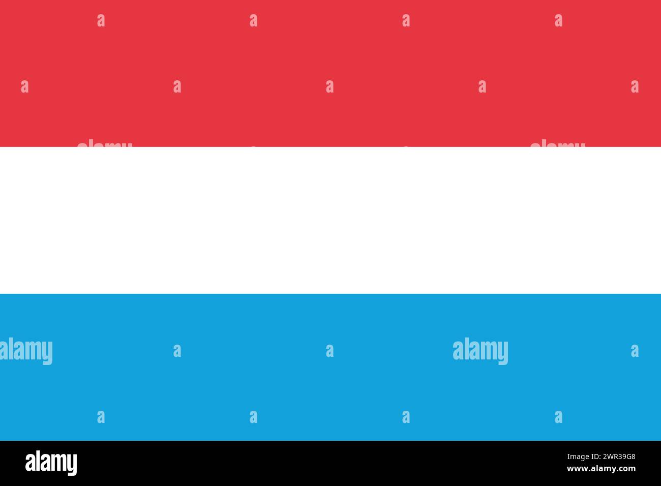 Luxembourg vector flag in official colors and 3:2 aspect ratio Stock ...