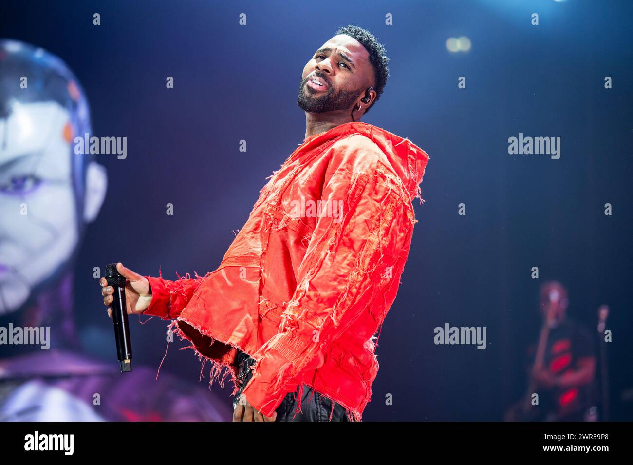 Manchester, UK. 10th March 2024. Jason Derulo performs at Manchester's ...