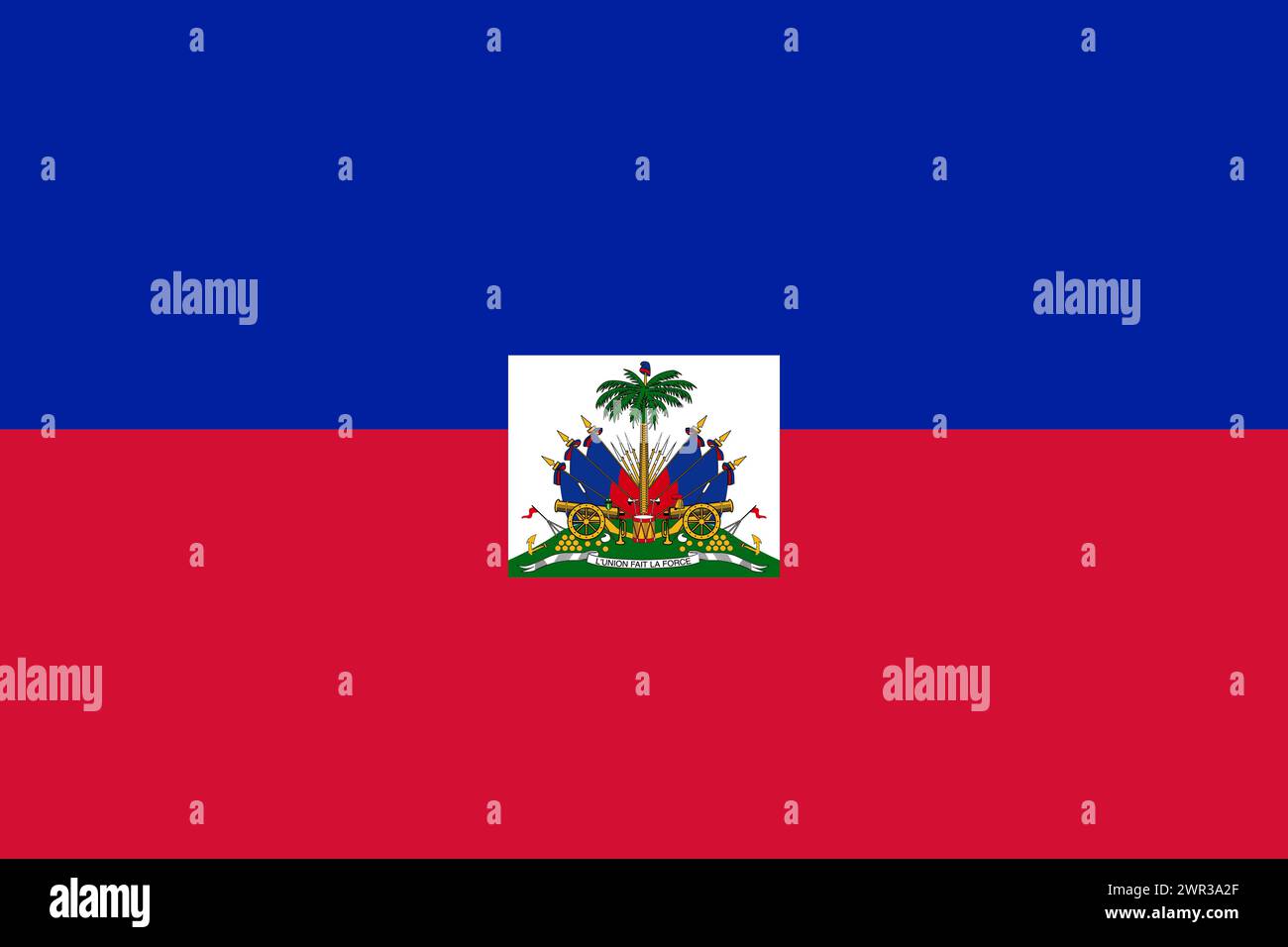 Haiti vector flag in official colors and 3:2 aspect ratio Stock Vector ...