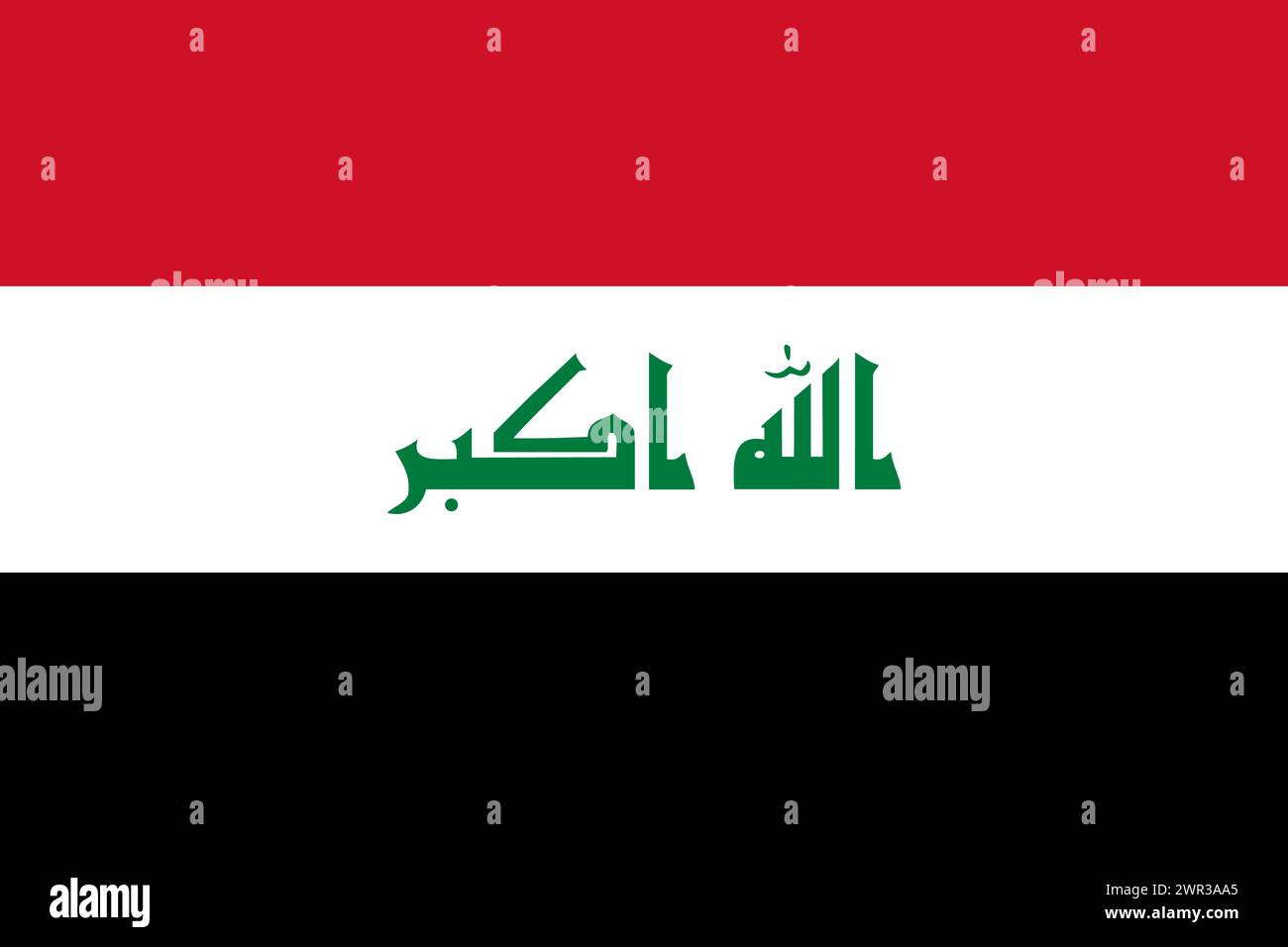 Iraq vector flag in official colors and 3:2 aspect ratio Stock Vector ...