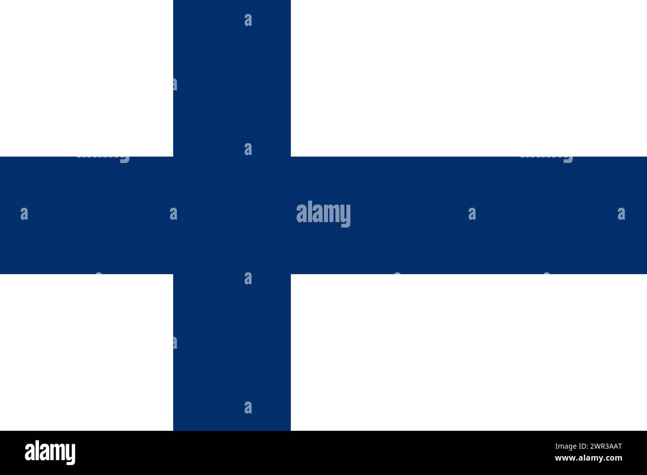 Finland vector flag in official colors and 3:2 aspect ratio Stock ...