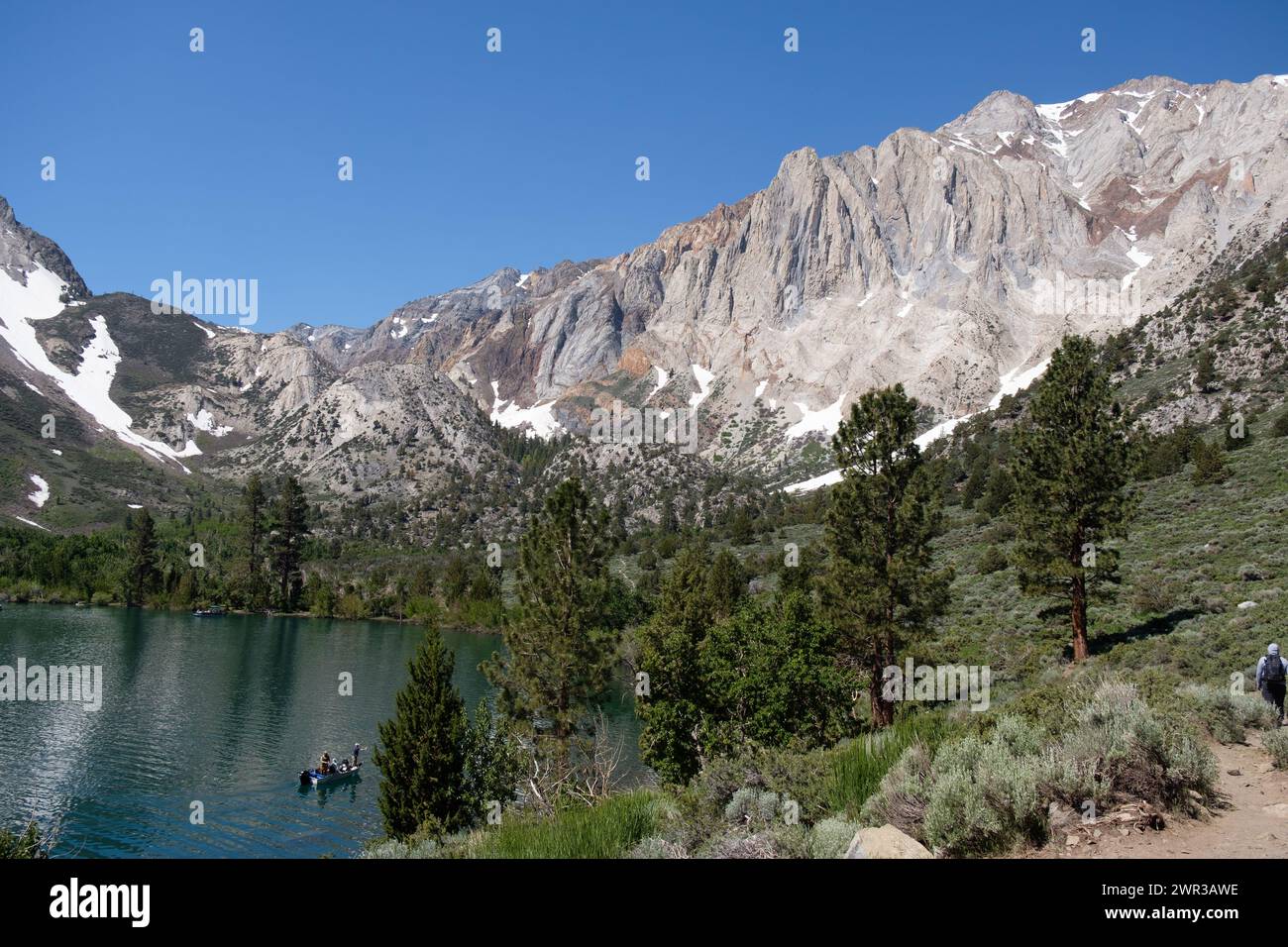 Convict Lake, Inyo Nationasl Forest, eastern Sierra Nevada Mountains ...