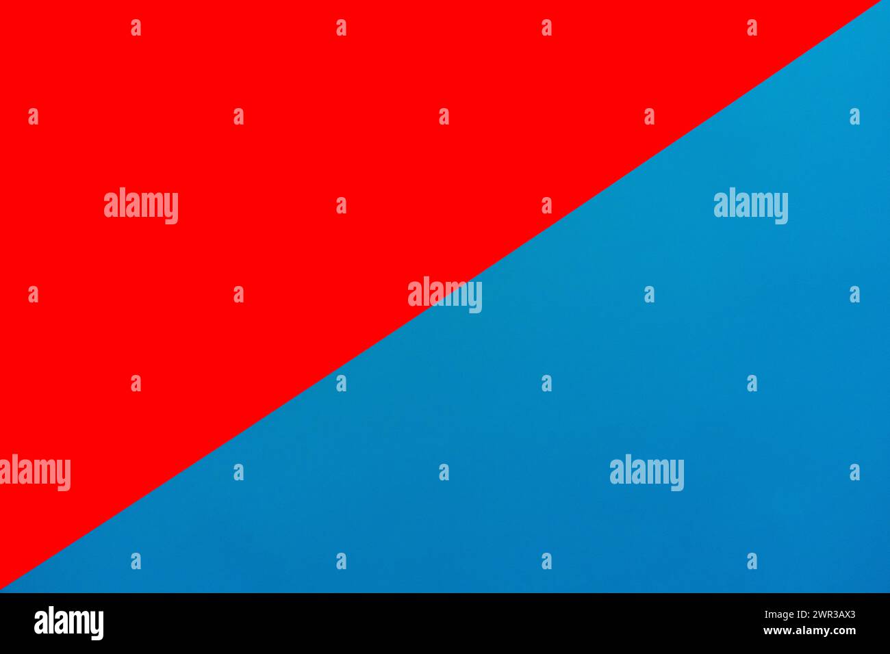 frame with two strong colors, red and blue framed in an asymmetrical ...