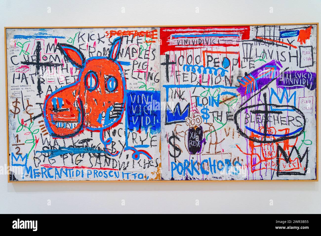 work of art by Jean-Michel Basquiat, title man from naples, 1982 ...