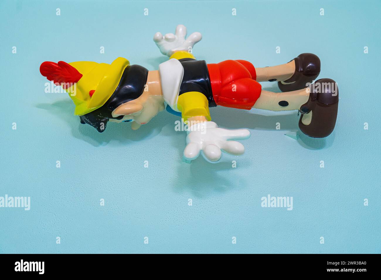 Pinocchio drowned in water.name of the work: Daddy,daddy.Author ...