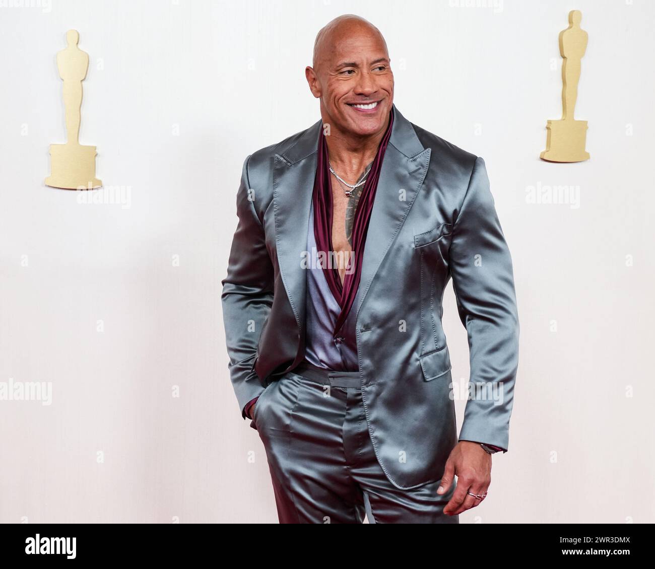 Los Angeles, USA. 10th Mar, 2024. Dwayne Johnson walking on the red ...
