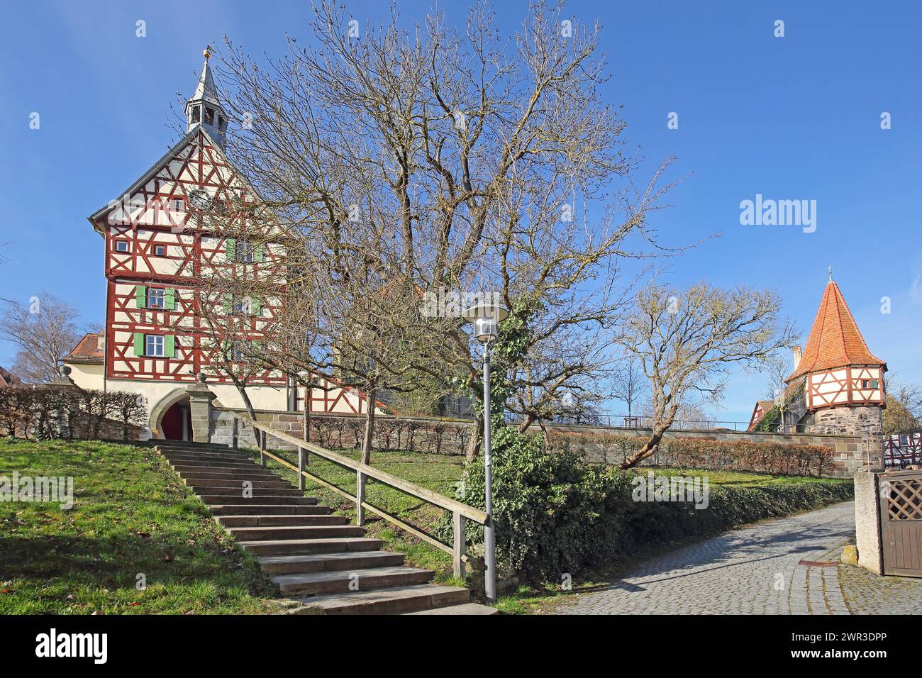 Historic gate tower built in 1535 and Seilerturm, gatehouse, half ...
