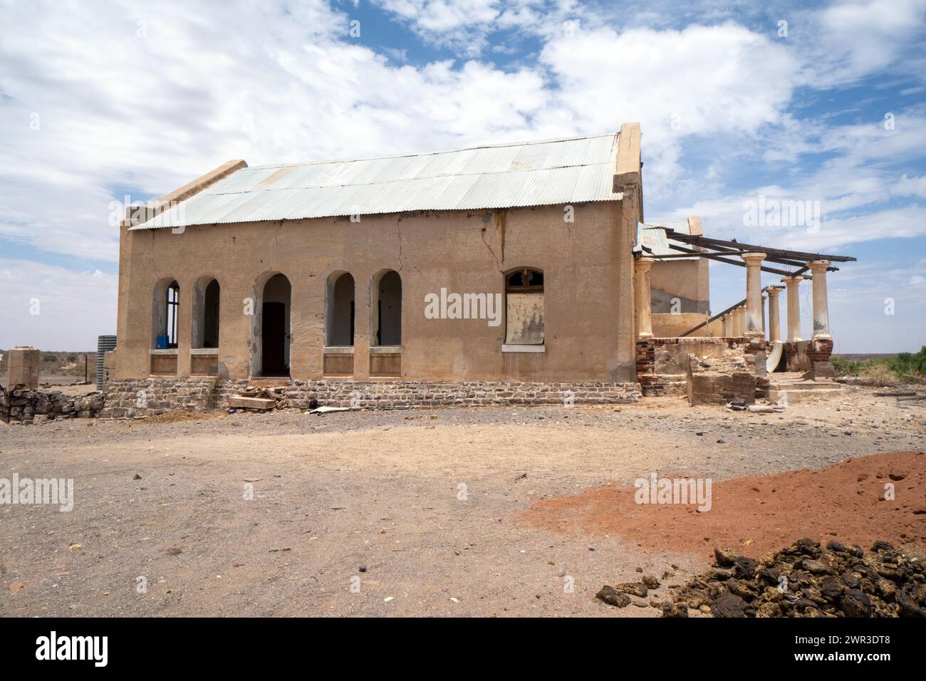 Police station of the German Schutztruppe in Namibia from 1904, colony ...