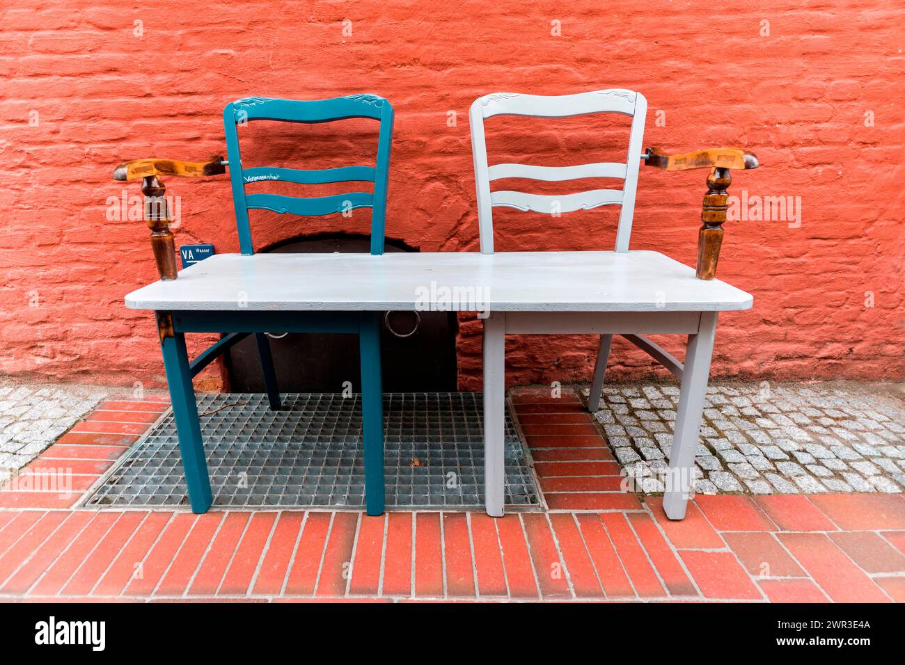 Seating consisting of two chairs Stock Photo - Alamy