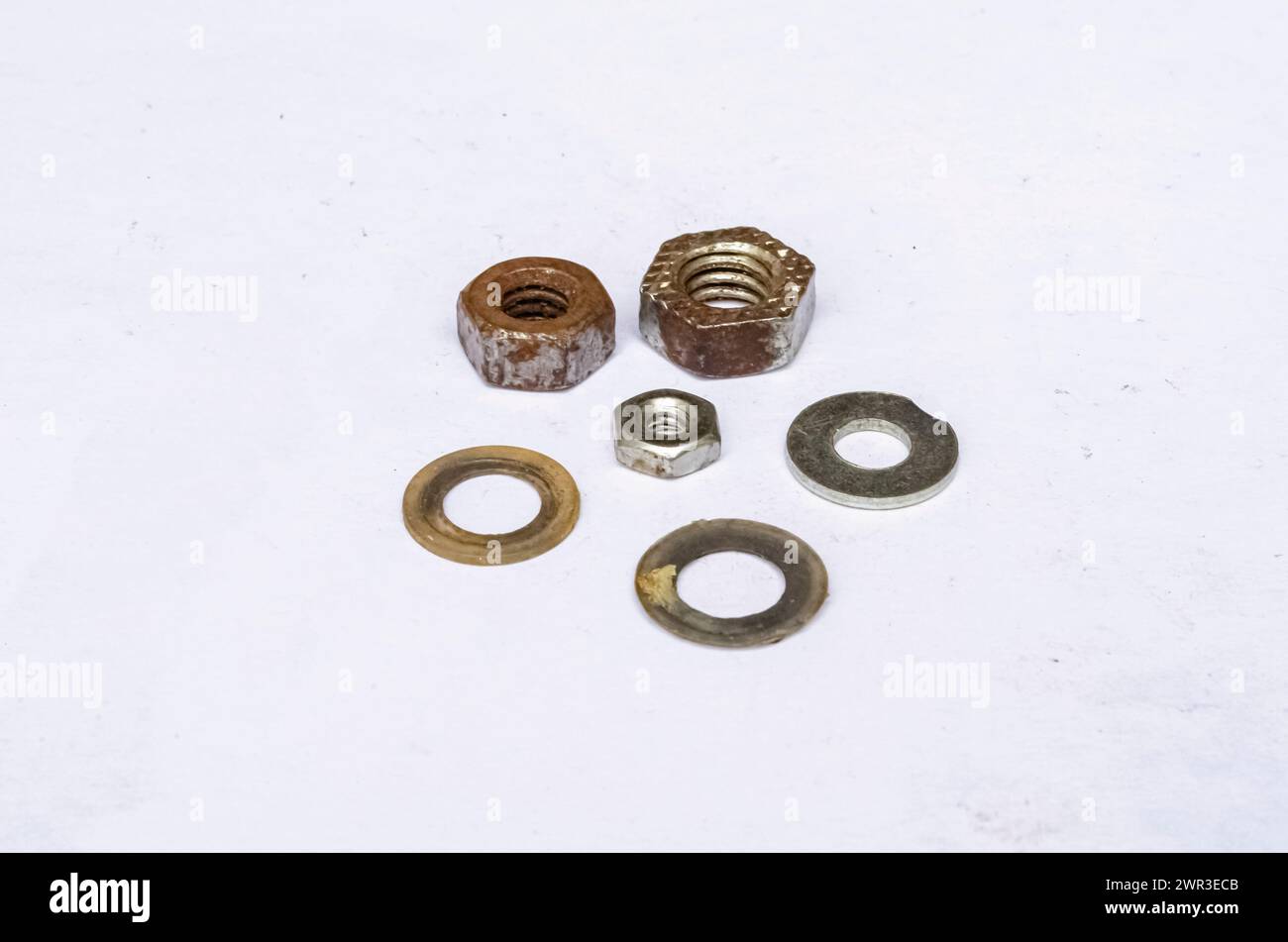 Washers and Nuts Stock Photo - Alamy